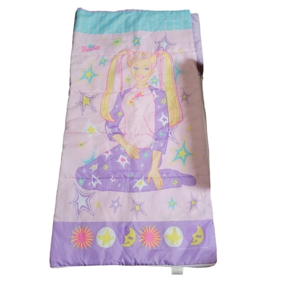 Mattel | Bedding | Vintage 202 Mattel Kids Size Barbie Sleeping Bag ...